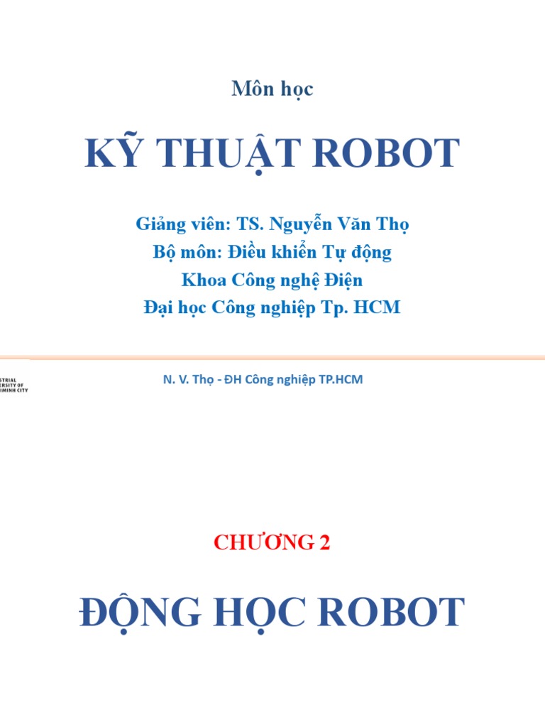 Ky Thuat Robot C2 2022 | PDF