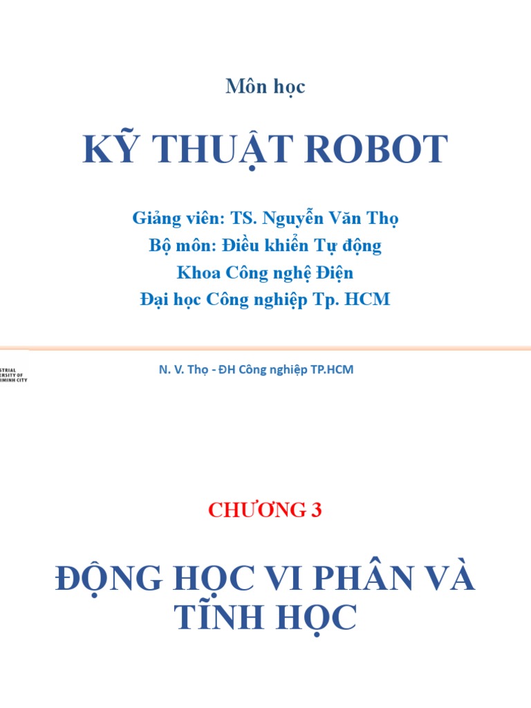 Ky Thuat Robot C3 2022 | PDF