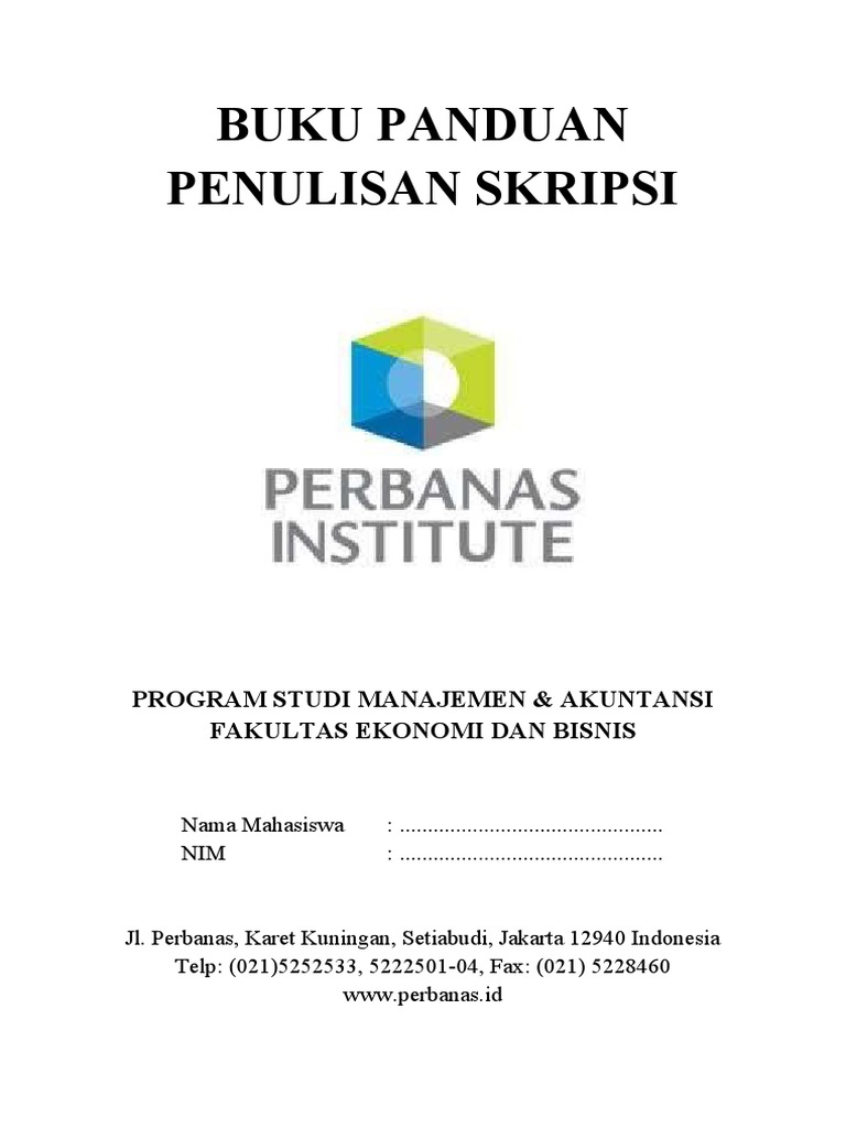 Buku Panduan Penulisan Skripsi Kuantitatif | PDF