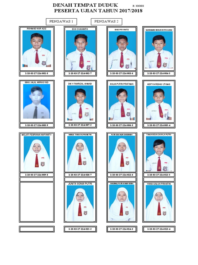 Denah Tempat Duduk Ruang | PDF