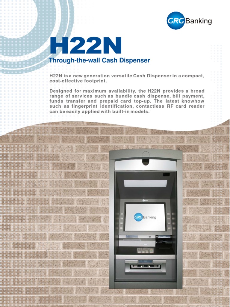 GRG H22NBroucher | PDF | Automated Teller Machine | Printer (Computing)
