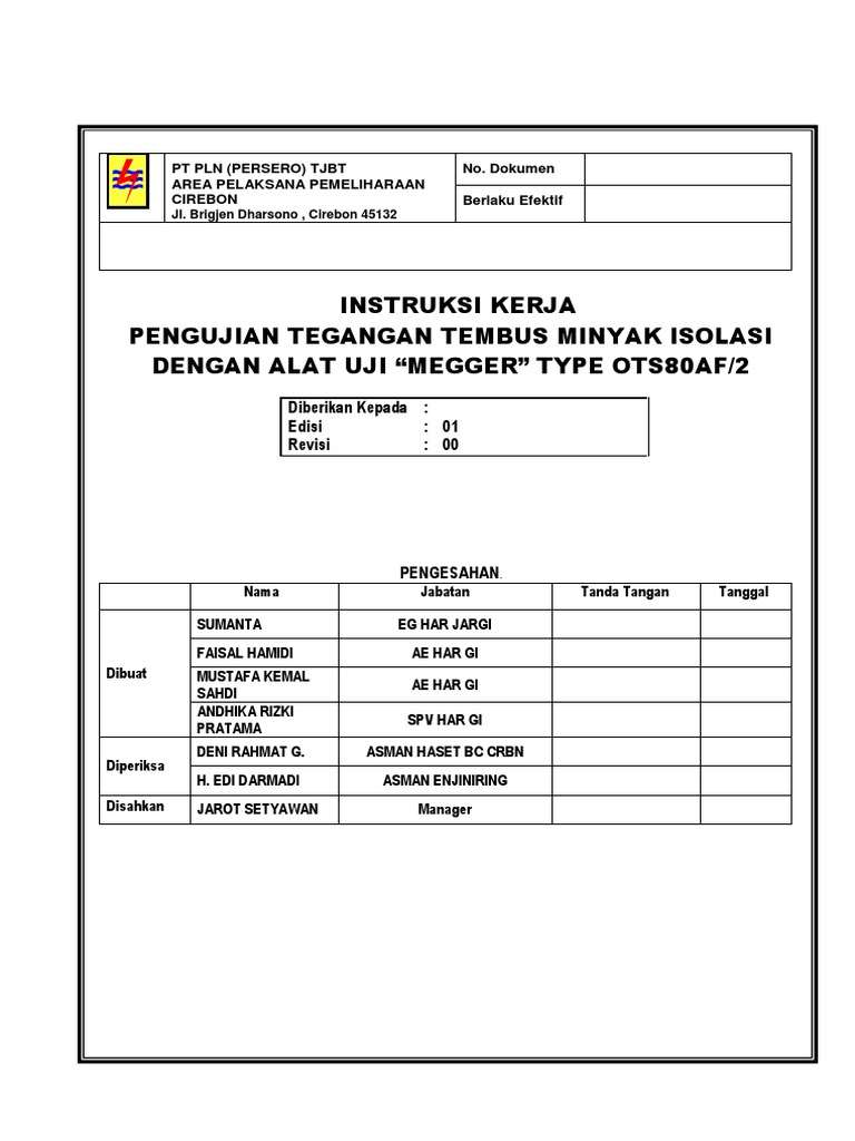 IK BDV Megger OTS80 2017 | PDF