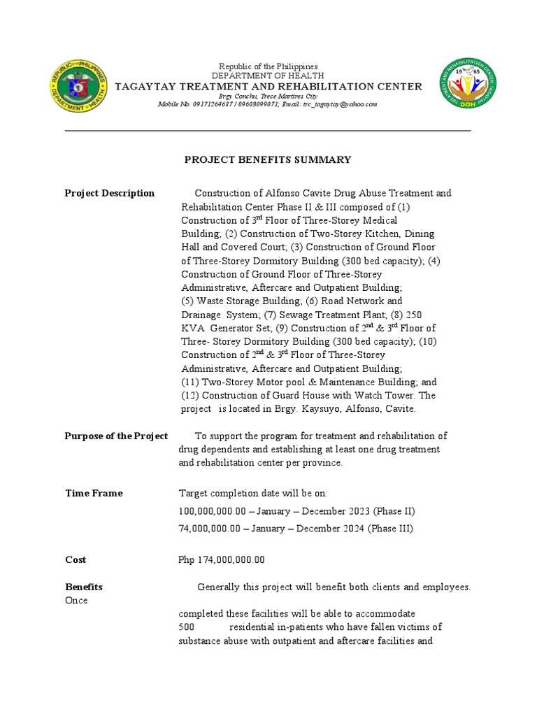 7-Project Benefits Summary | PDF | Infrastructure | Economic Growth