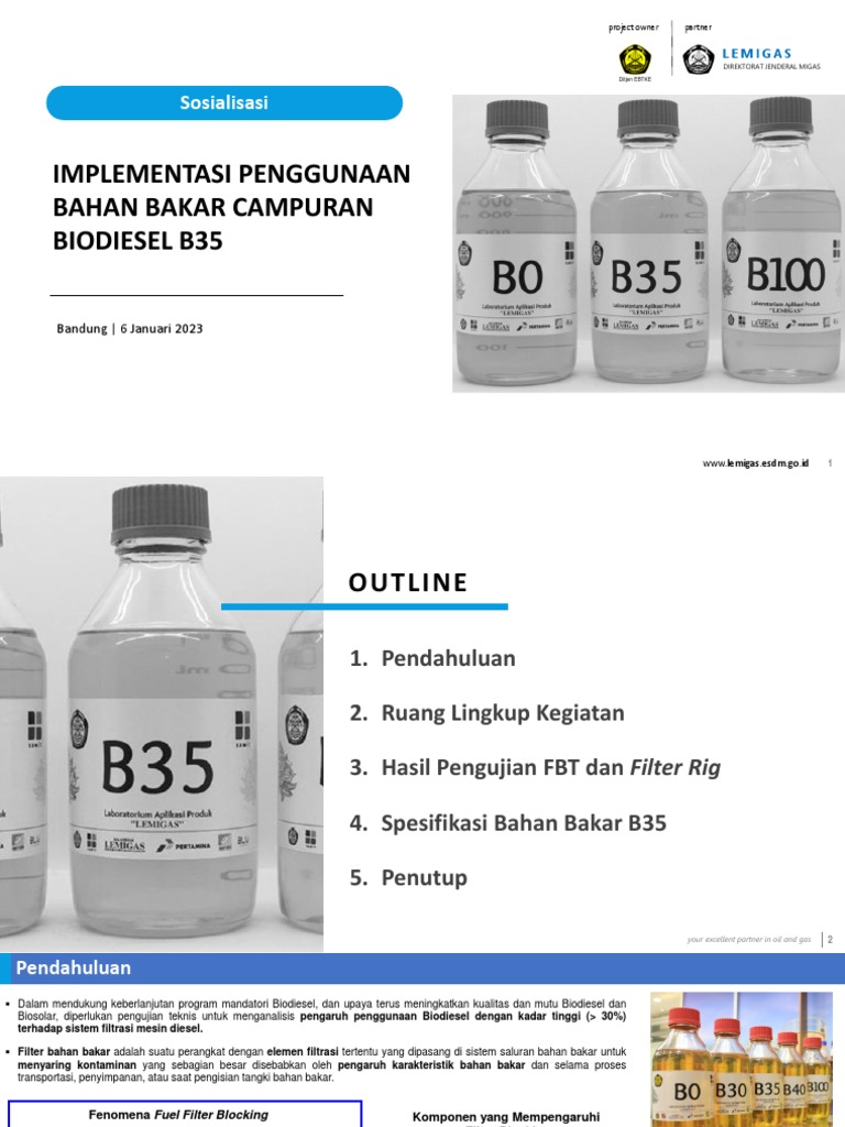 Lemigas - Bahan B35 | PDF