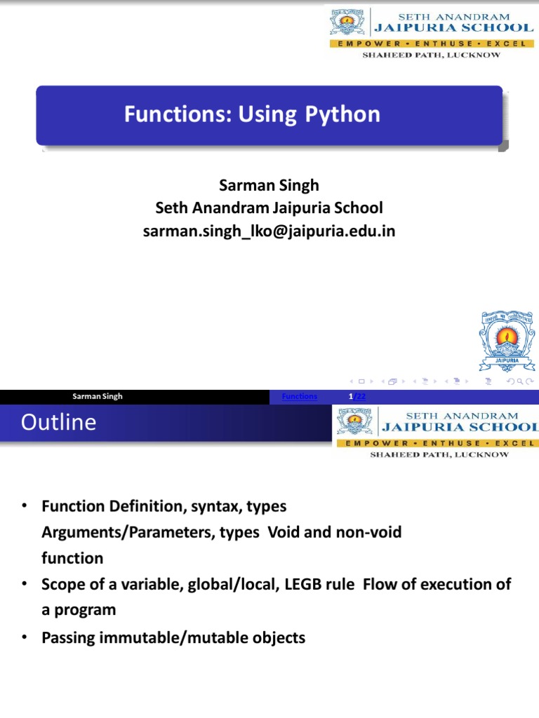 Functions Pdf Parameter Computer Programming Subroutine