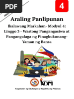 Q1 - LE - Araling Panlipunan 4 - Lesson 8 - Week 8 | PDF
