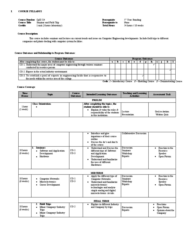 Seminar and Field Trip | Download Free PDF | Engineering | Computer Engineering