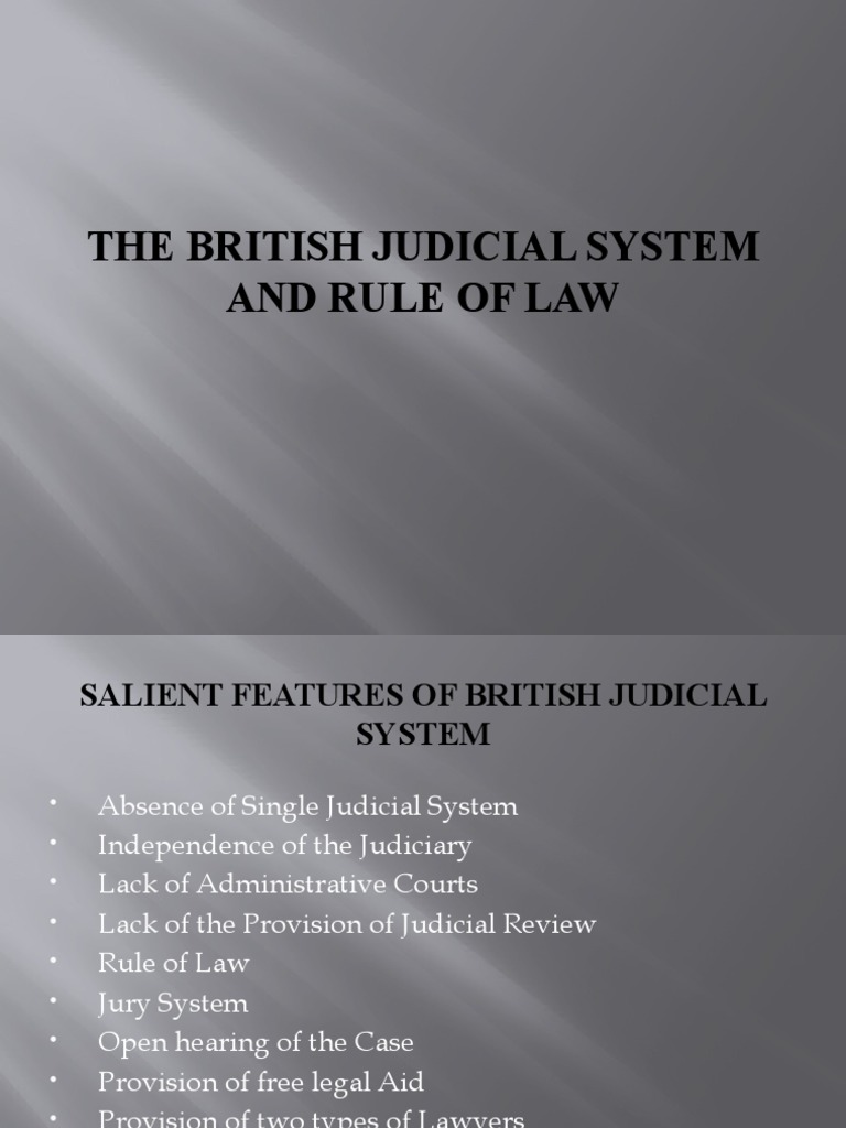 Overview of the British Judicial System | PDF | Supreme Courts ...