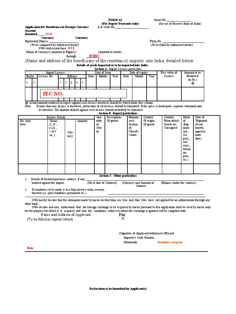 A 1 Form | Invoice | Government