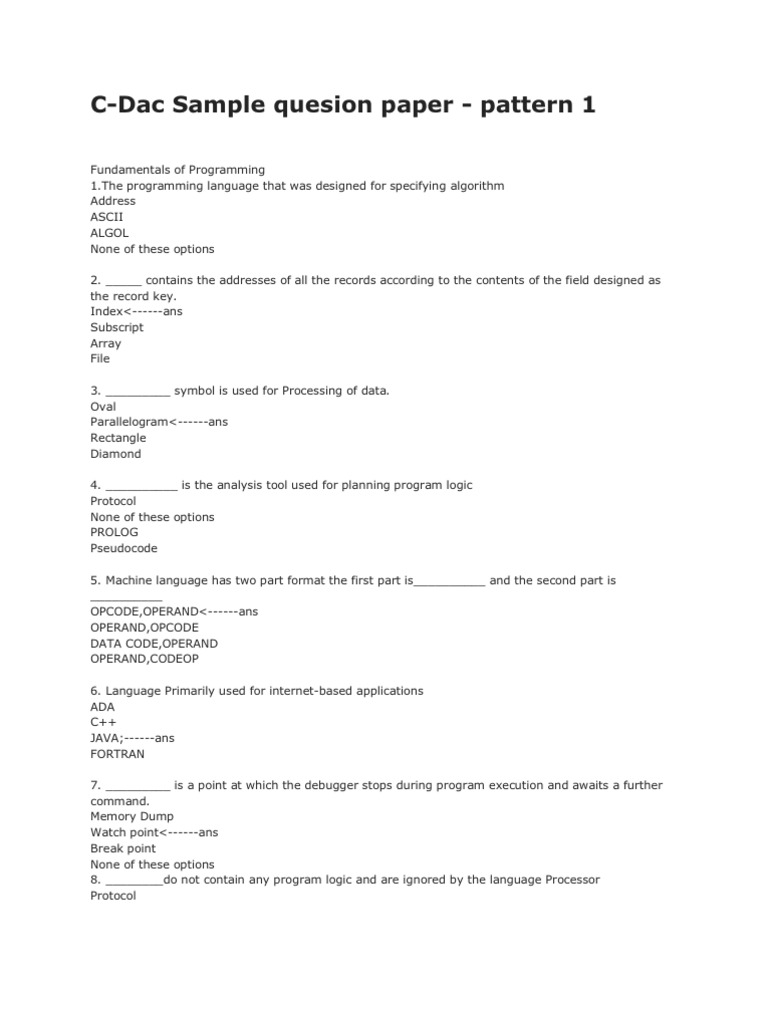 C And C Techniqual Interview Questions Pdf C Programming