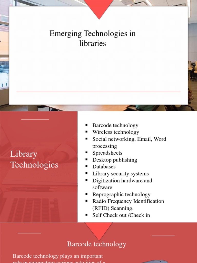 Emerging Technology in Libraries | PDF | Radio Frequency Identification ...