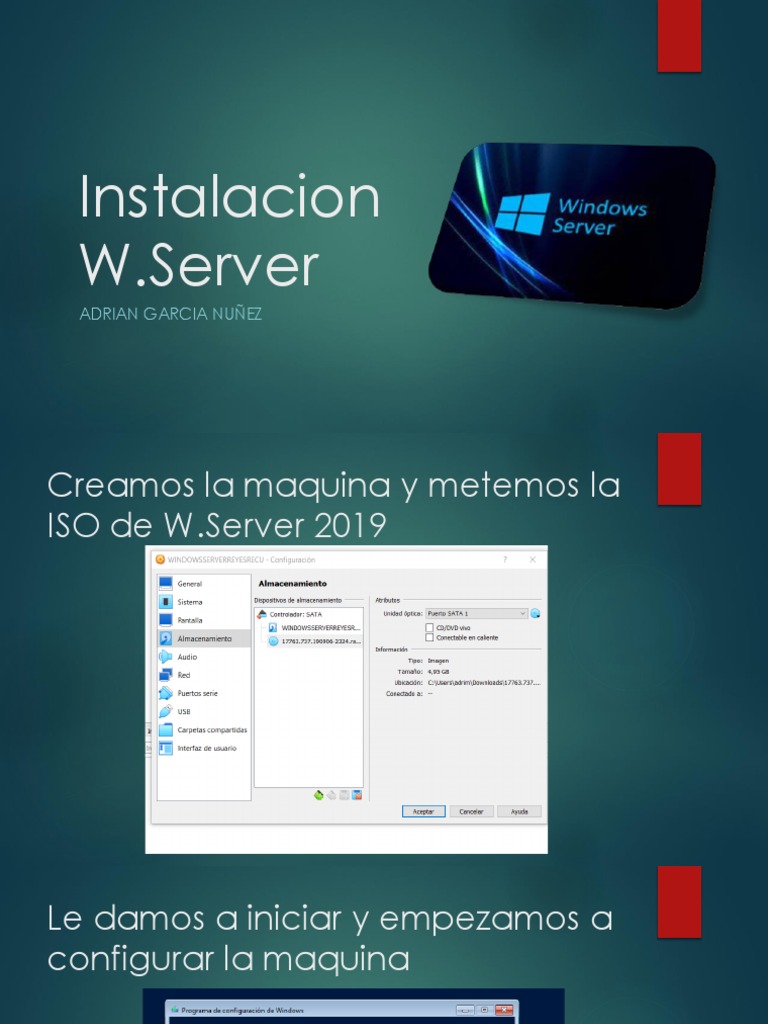 Instalacion Windows Server 2019 | PDF