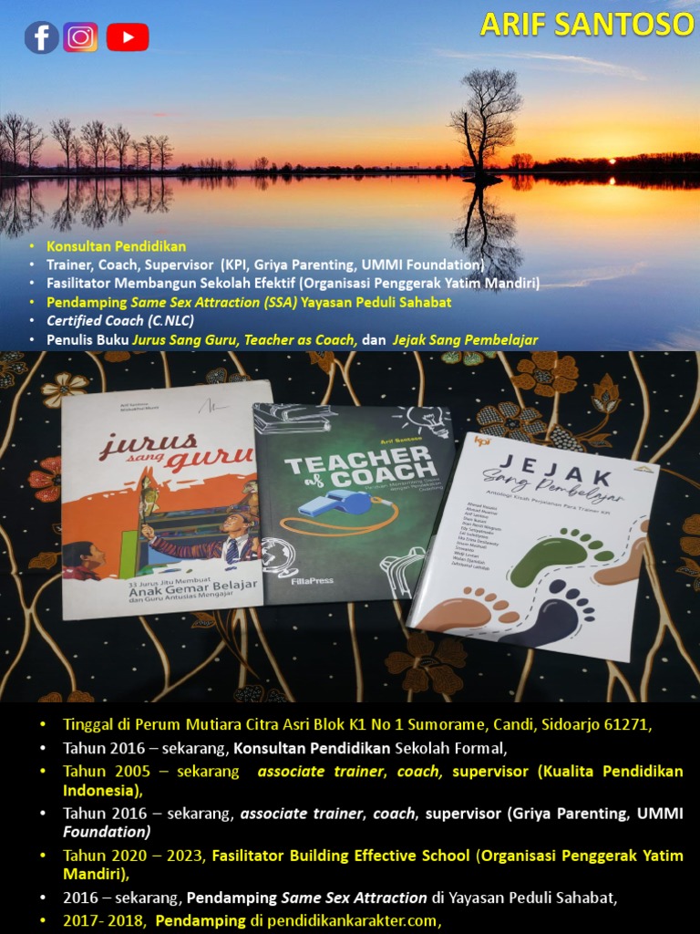 CV Singkat Arif Santoso 2022-1 | PDF | Karier & Perkembangan