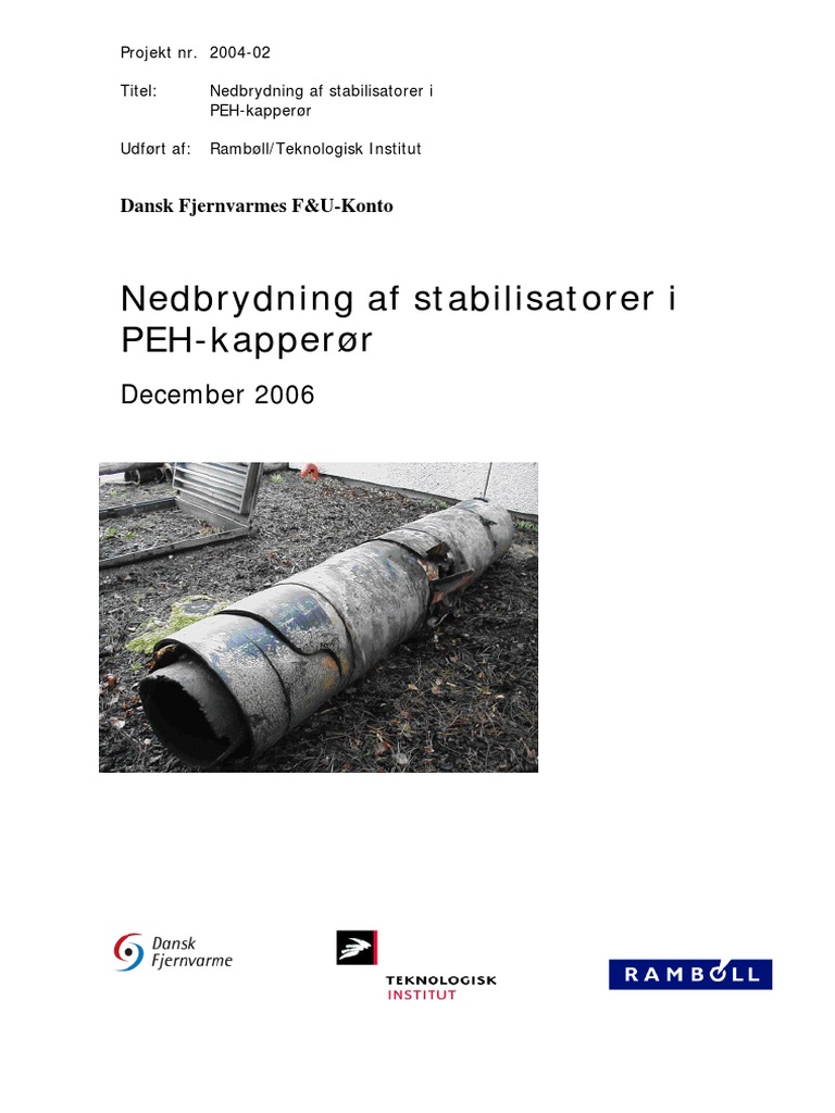 2004-02 Nedbrydning Af Stabilisatorer I PEH-kapperør | PDF