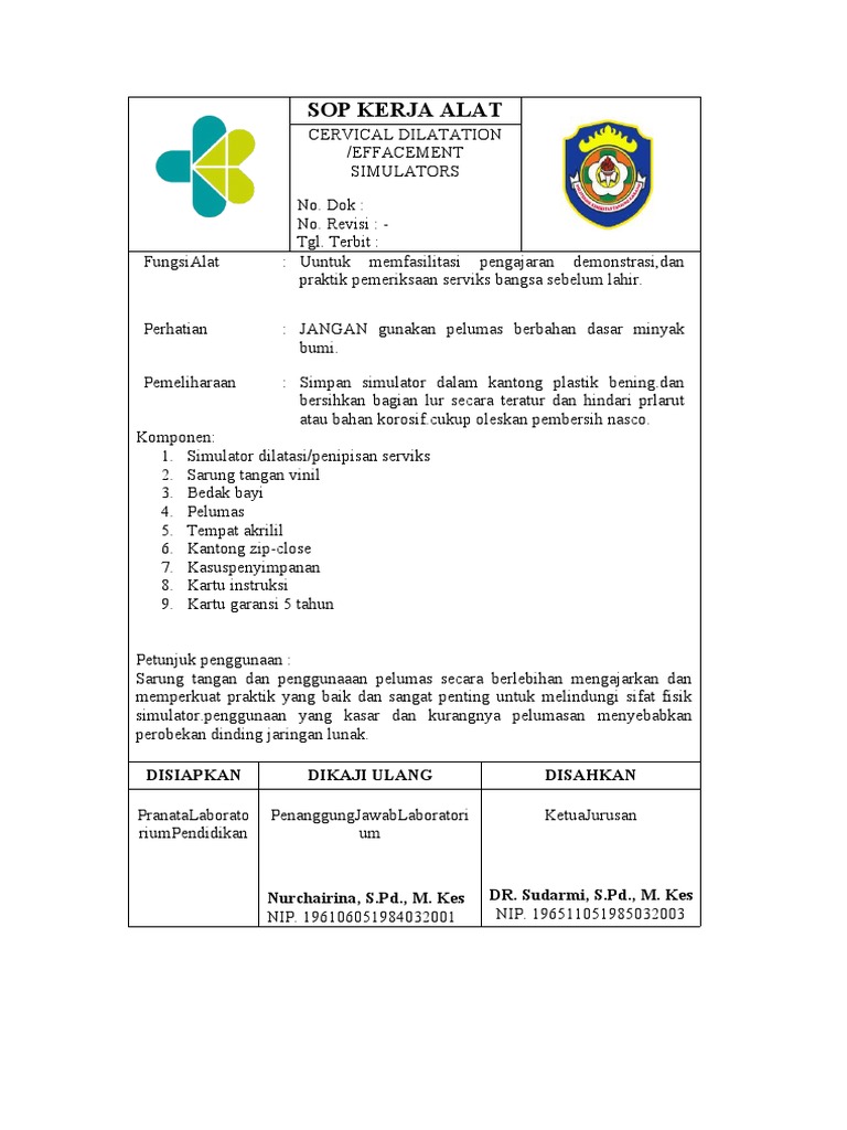 Contoh Sop Alat CTG | PDF