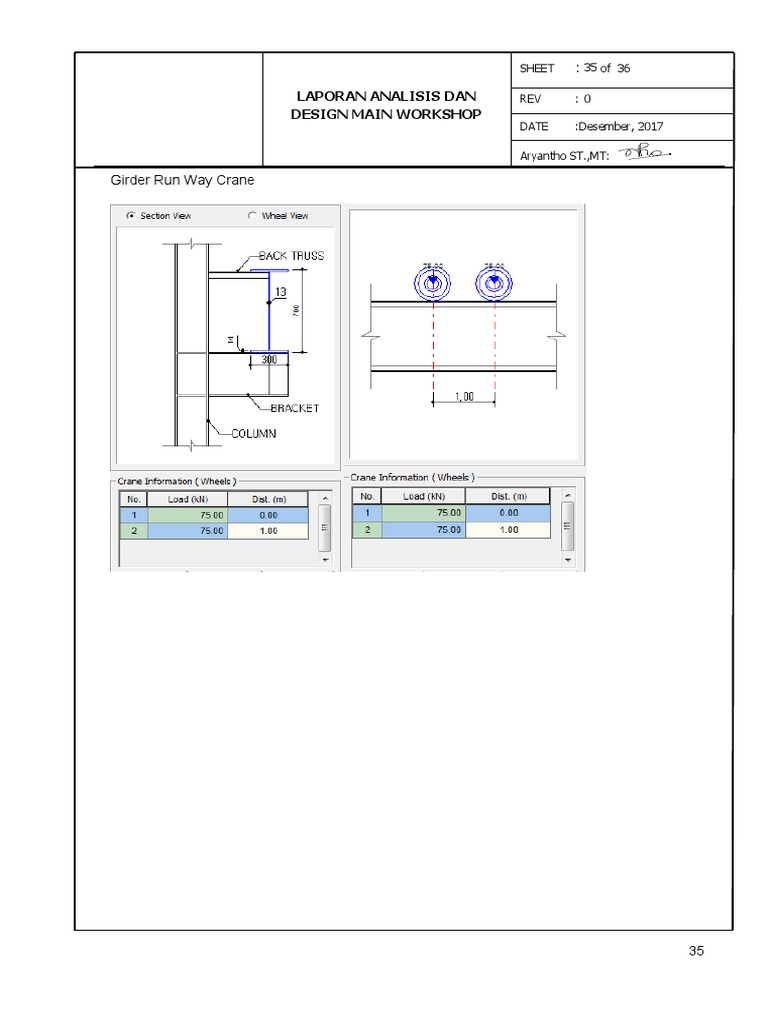 Contoh Perhitungan Girder | PDF