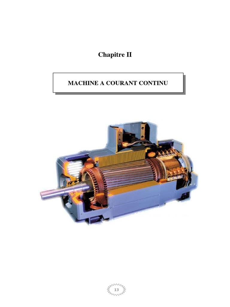 Fonctionnement des Moteurs à Courant Continu | PDF | Puissance ...