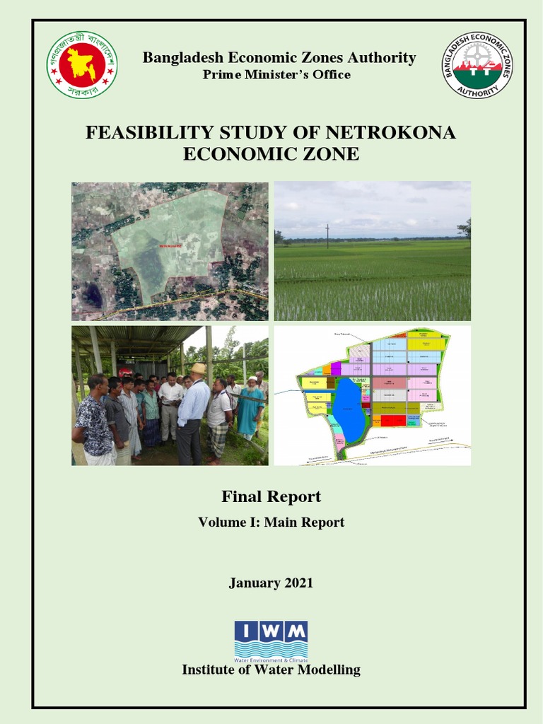 Feasibility Study of Netrokona EZ | PDF | Sewage Treatment | Infrastructure