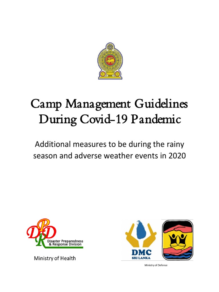 Camp Management Guideline During Covid-19 | PDF | Hand Washing | Infection