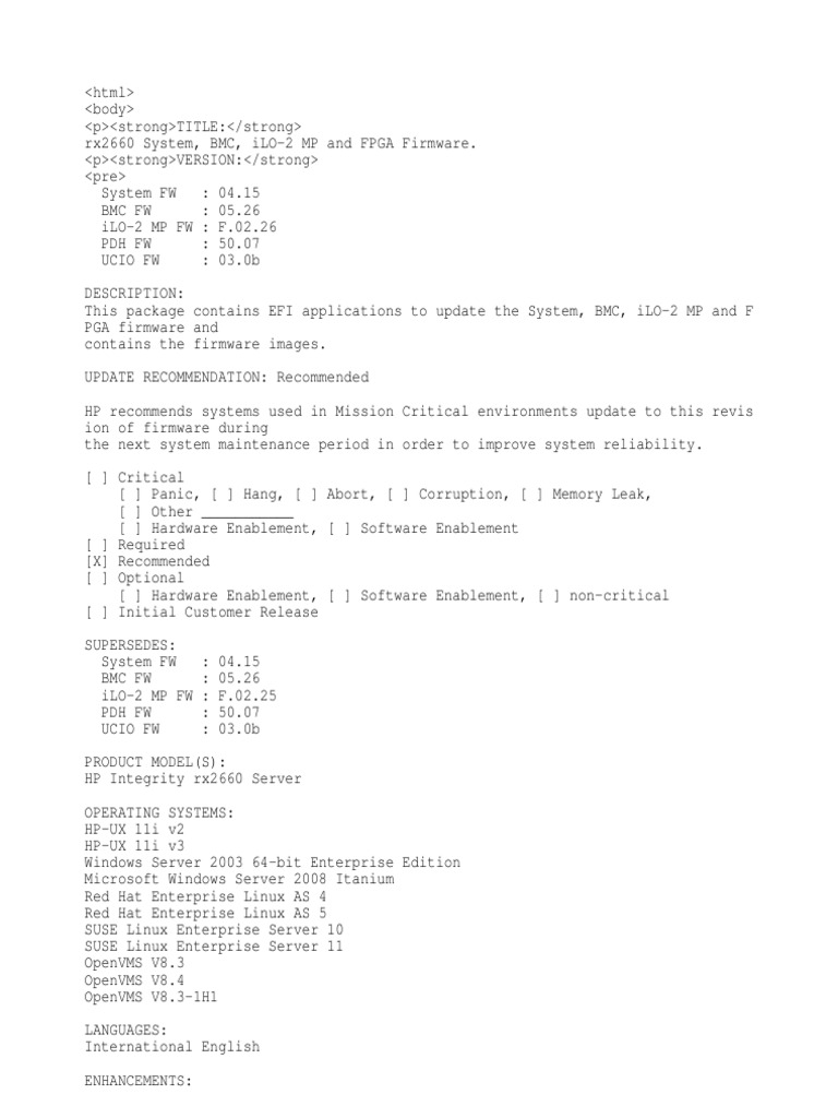 Rx2660!1!91 Install Manual | PDF | Booting | Command Line Interface