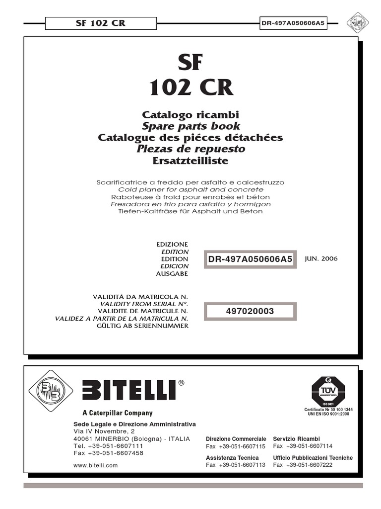 SF102 CR Bitelli | PDF