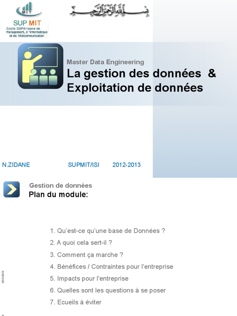 DWH Introduction Et Generalites | PDF | Bases de données | Entrepôt de ...