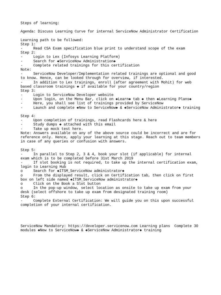 ServiceNow Administrator Certification Guide | PDF