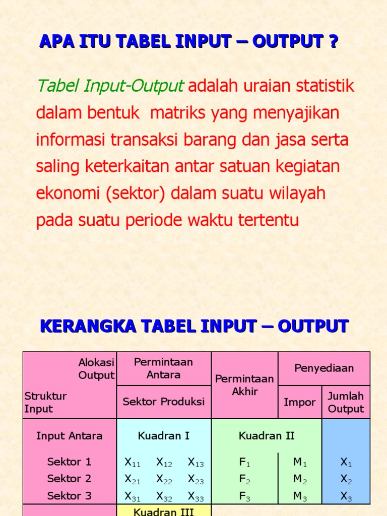 Kerangka - Tabel - Io (P) | PDF