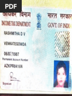 Pancard Back Side | PDF