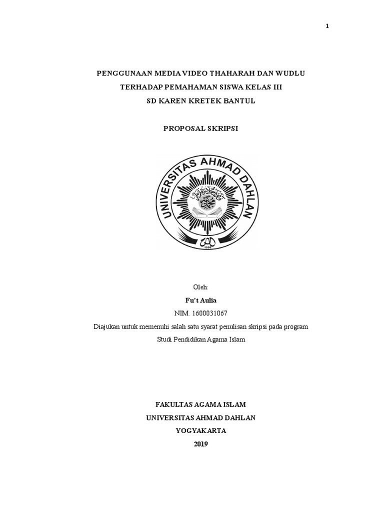 Proposal Fuat Refisi Ukuran 17 Jan 06.00 | PDF