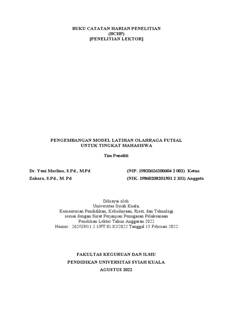 Catatan Harian (Log Book) | PDF