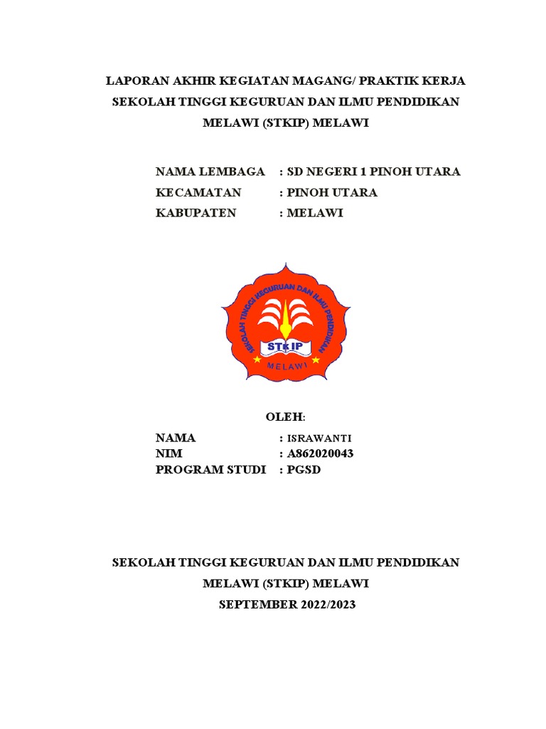 Laporan Magang STKIP Melawi 2022 | PDF | Karier & Perkembangan | Seni