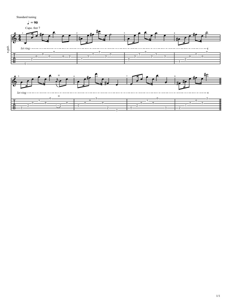 Hotel California 12string Riff | PDF | Chordophones | European Musical ...
