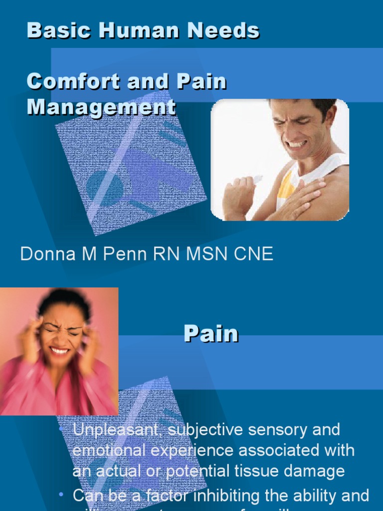 Comfort and Pain Management | PDF | Pain | Opioid