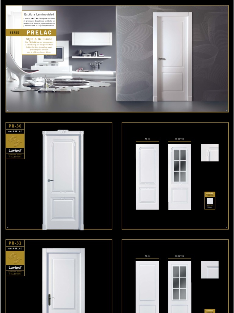 Serie PRELAC: Puertas de Estilo y Luminosidad | PDF
