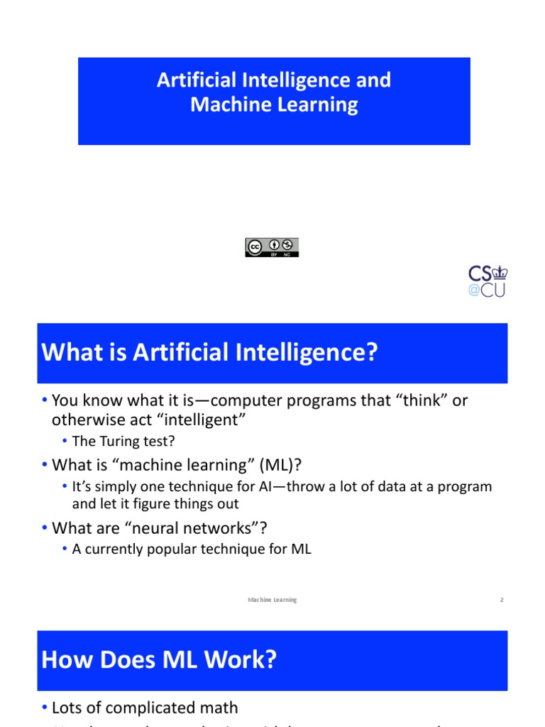 Artificial Intelligence and Machine Learning | PDF | Machine Learning ... Artificial Intelligence and Machine Learning | PDF | Machine Learning ...