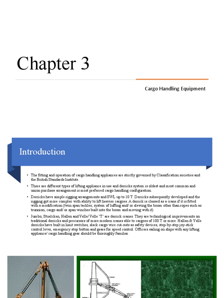 Ship Derrick Cranes and Cargo Handling | PDF | Crane (Machine) | Watercraft
