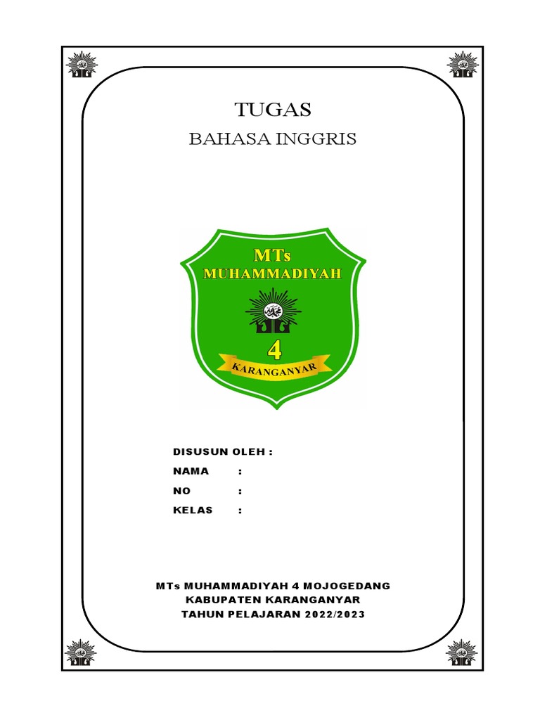 Cover MTS Muhammadiyah 4 Mojogedang | PDF