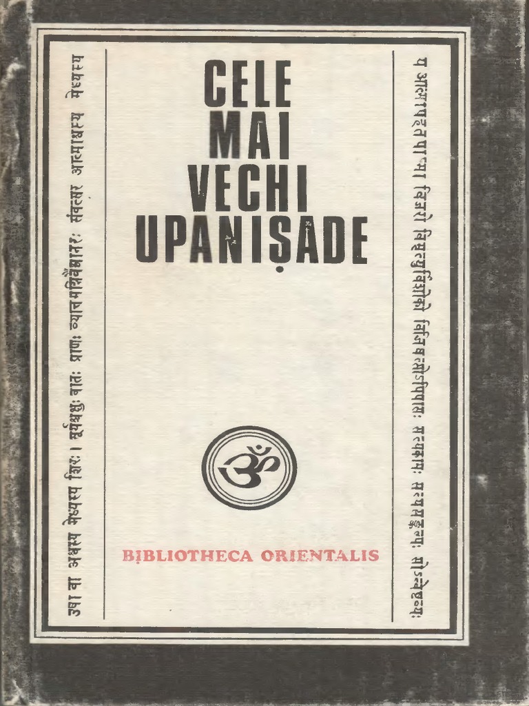 Cele Mai Vechi Upanisade by Radu Bercea | PDF
