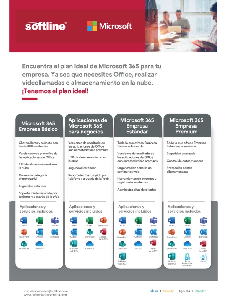 Comparativo Planes M365 CSP 2022 | PDF | Servidor Microsoft Exchange ...