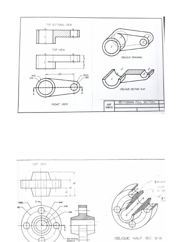 EX.9 SECTIONING With Assembled and Exploded View Exampl PDF | PDF