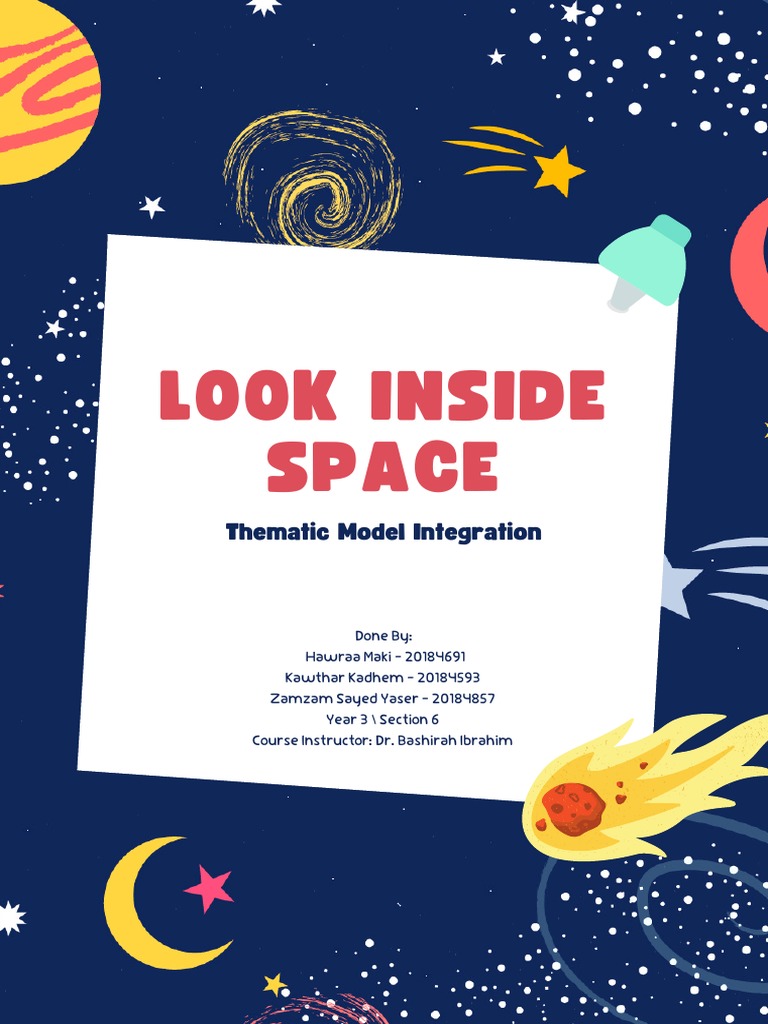 Thematic Model Integration - Look Inside SPACE! | PDF | Planets | Sun