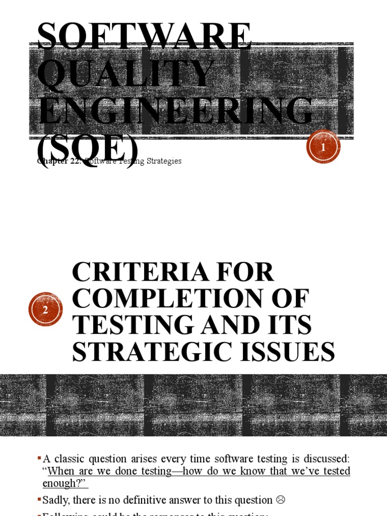 Week 3 Lecture 1 Chapter 22 Software Testing Strategies Pdf Unit Testing Application Software 