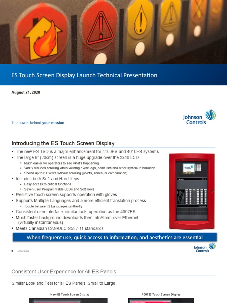 Simplex ES Touch Screen Display Launch Technical Presentation | Download Free PDF | Touchscreen ...