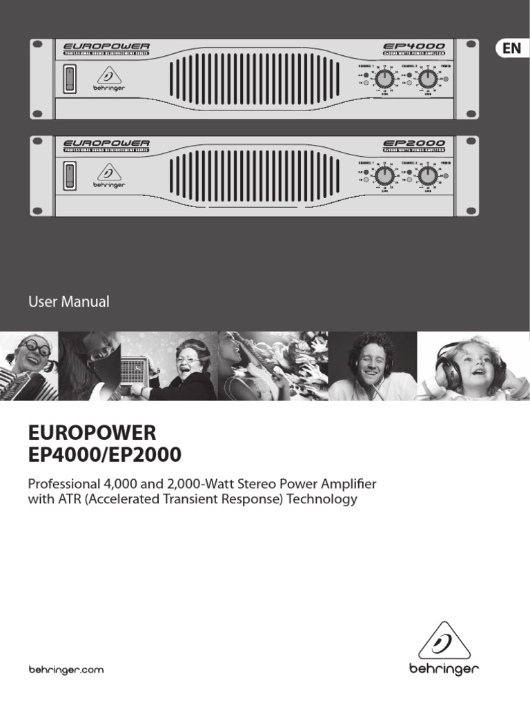 Europower EP4000/EP2000: User Manual | PDF | Loudspeaker | Amplifier