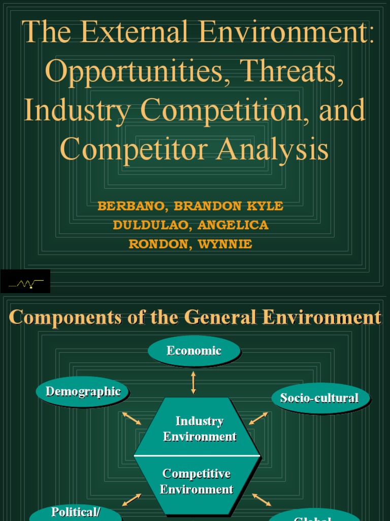 Threats Opportunities Industry and Competitor Analysis | PDF | Swot ...
