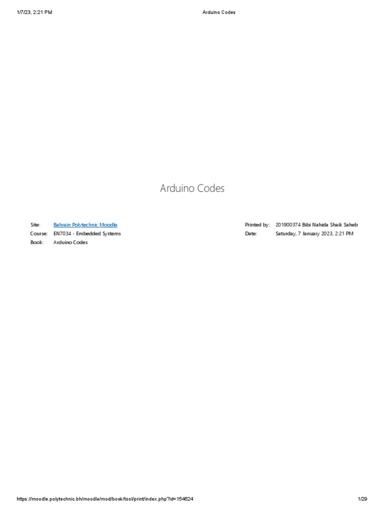 Arduino Codes Pdf Arduino Cursor User Interface