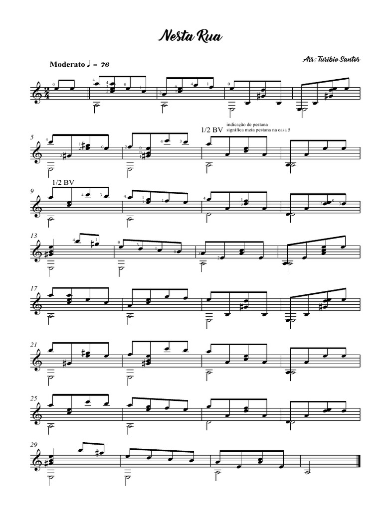 Nesta Rua - Partitura Completa | PDF