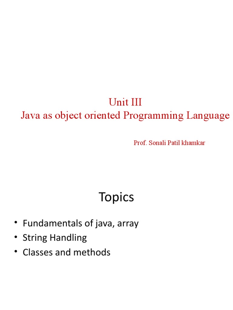 Unit3java As Oopl | PDF | Java (Programming Language) | Class (Computer ... Unit3java As Oopl | PDF | Java (Programming Language) | Class (Computer ...
