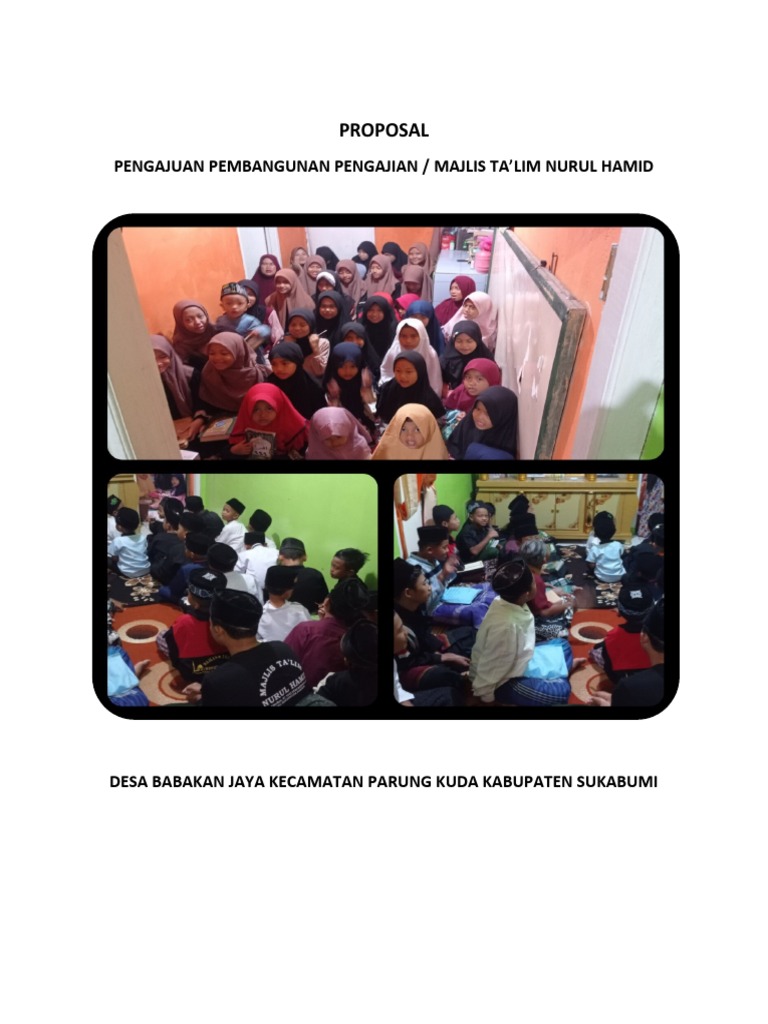 Proposal Majlis Ta'lim Nurul Hamid | PDF | Agama & Spiritualitas